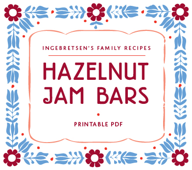 Hazelnut Jam Bars - Ingebretsen's Nordic Marketplace